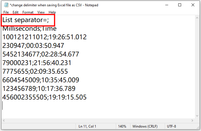 How To Change Delimiter When Saving Excel File As CSV 10070 Hot 