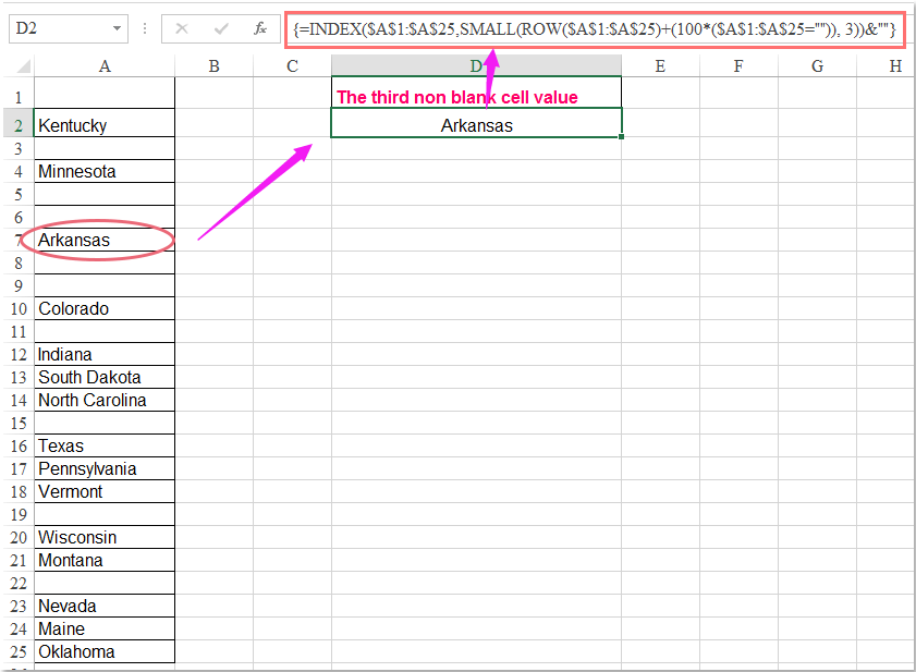 How To Find The Nth Non Blank Cell In Excel 4042 Hot Picture