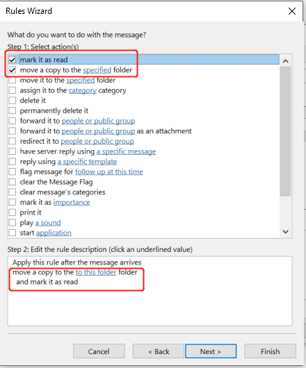 Outlook: show and view the number of messages in a folder