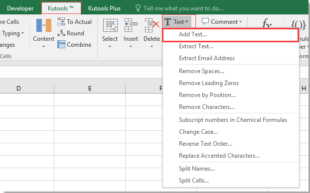 How To Add Text To The Beginning Or End Of All Cells In Excel 