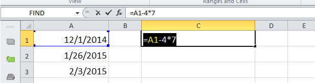 How To Add subtract Weeks To Date In Excel 