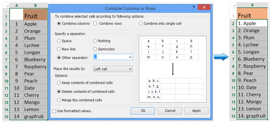 How To Insert apply Bullets And Numbering Into Multiple Cells In Excel 