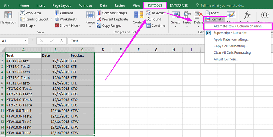 How To Automatically Color Alternating Rows columns In Excel 