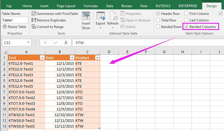 How To Automatically Color Alternating Rows columns In Excel 