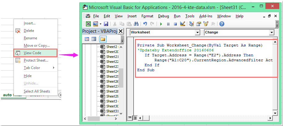 How To Autofilter Rows Based On Cell Value In Excel Riset