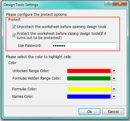 How to auto protect a specific worksheet in Excel?