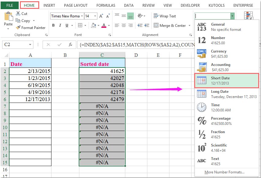 How To Auto Sort Date When Date Is Entered Or Changed In Excel 