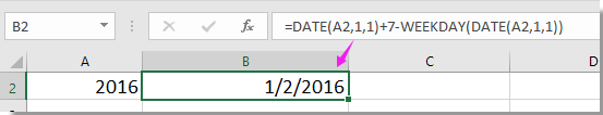 How To Calculate Week Ending Date Of The Given Dates years In Excel 