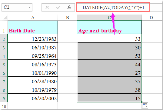 Excel Formulas To Count The Birthdays By Month Quick Solution Mobile 