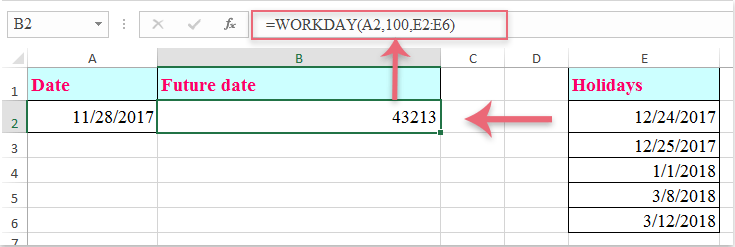 How To Calculate A Future Date Based On A Given Date In Excel 