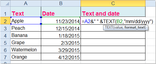 Excel Formula To Combine Cells With Text