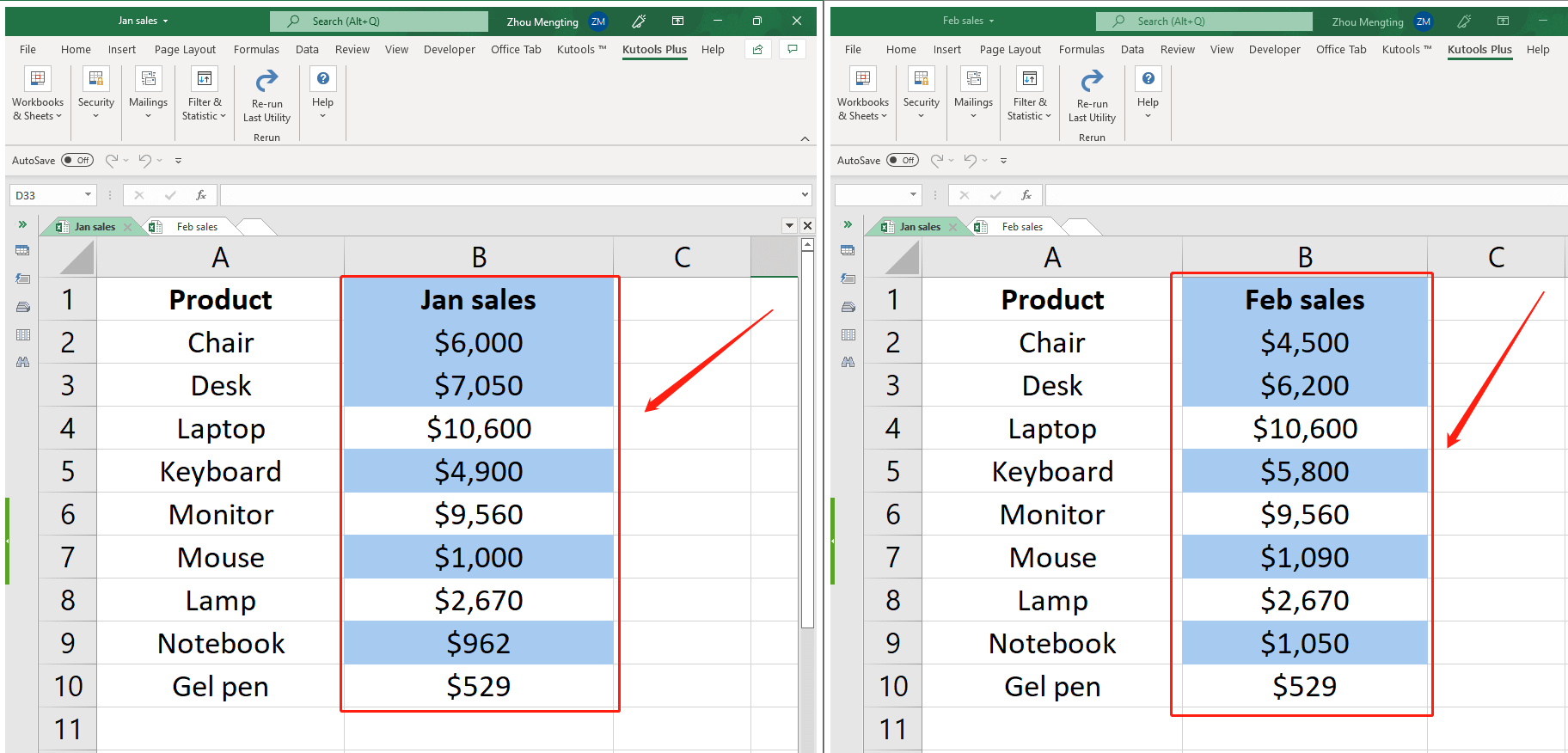 How To Compare Two Workbooks For Differences 