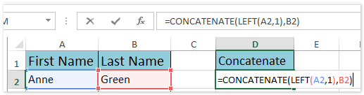 How To Concatenate First Letters Of Names cells In Excel 