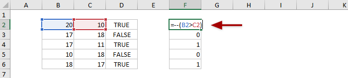 Bool To Int Excel