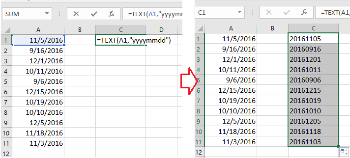 How To Quickly Convert Mm dd yyyy Date Format To Yyyymmdd In Excel 