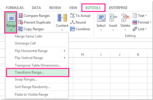 How To Convert Vector Single Row Or Column To Matrix In Excel 0751