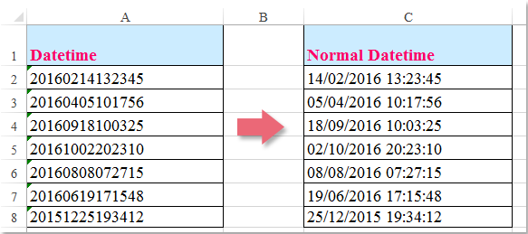 How To Convert Yyyymmddhhmmss Date Format To Normal Datetime In Excel 