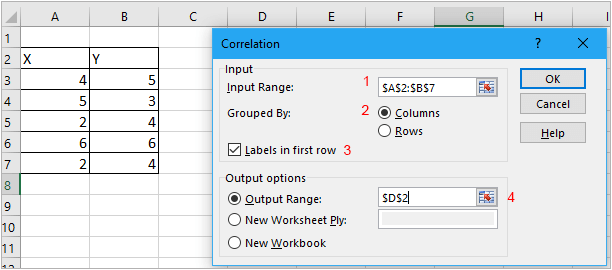 How To Calculate The Correlation Coefficient Between Two Variables In 