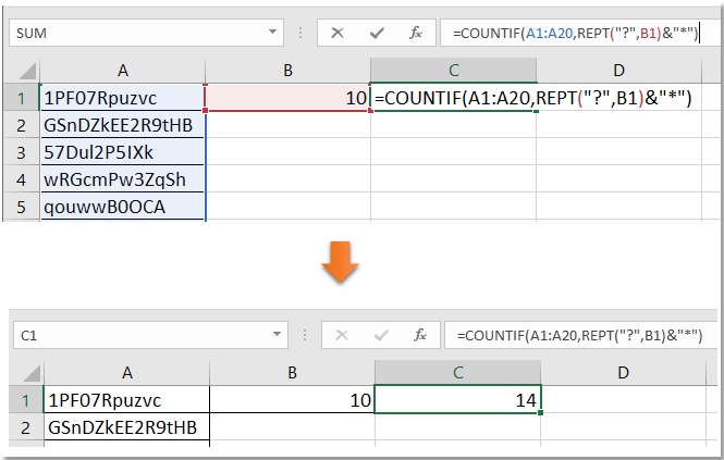 How To Count Number Of Instances If String Length Is Greater Than X In 
