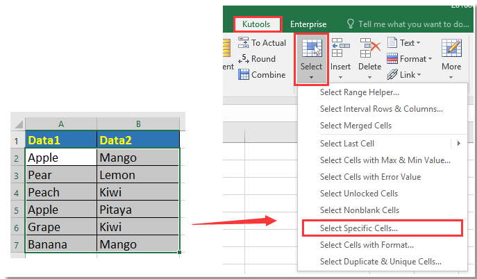 How to quickly count if cells are equal to x or y in Excel?