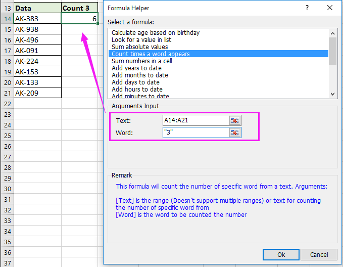 How To Count Frequency Of A Text number character In Excel Column 