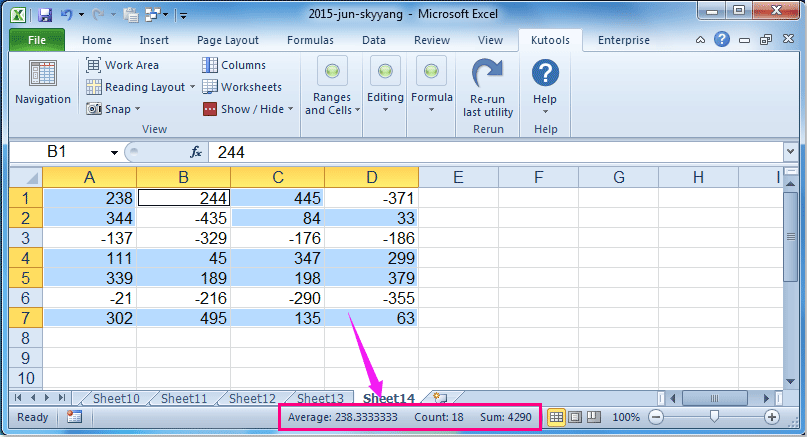 How To Count Sum Only Positive Or Negative Numbers In Excel 