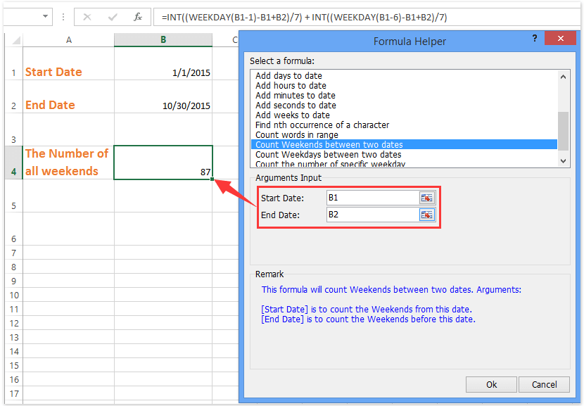 How To Count The Number Of Days Or Workdays In A Month In Excel 