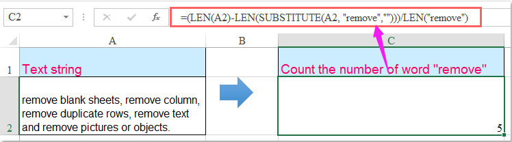 How To Count The Number Of Times A Character Word Appears In A Cell how-to-count-the-number-of-times-a-character-word-appears-in-a-cell