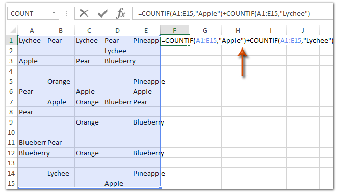 How To Count Cells If One Of Multiple Criteria Met In Excel 