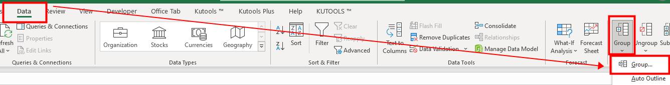 How To Create Nested Column Groups In Excel 