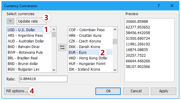 How To Convert Currencies In Microsoft Excel 