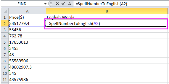 How To Quickly Convert Currency Numbers To Words In Excel 