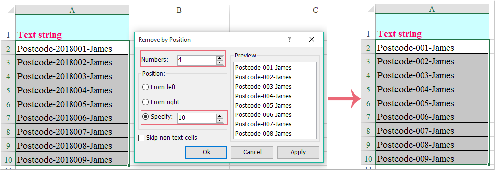 How To Remove First Last Or Certain Characters From Text In Excel 