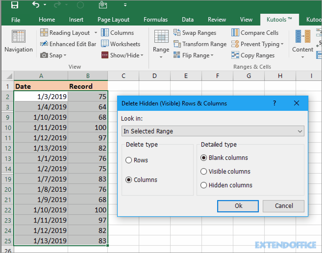 How To Only Delete Visible Rows Or Columns In Excel 