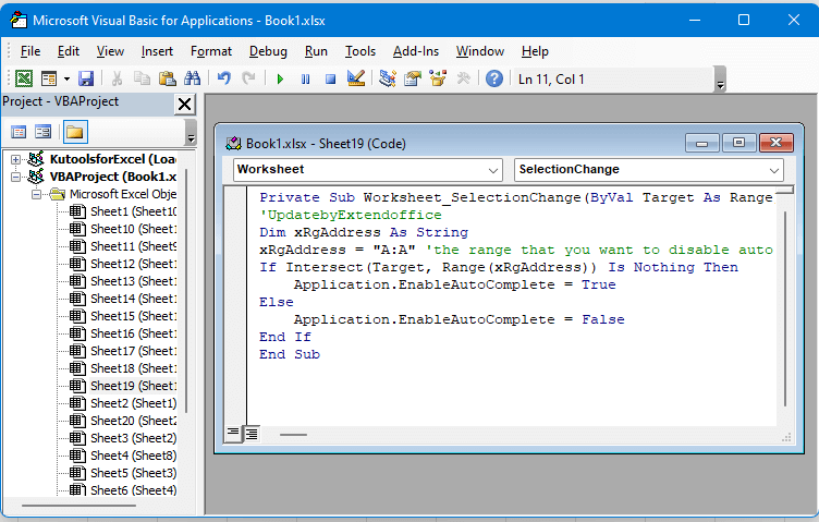 Excel How To Disable Auto Complete For Certain Cells Only