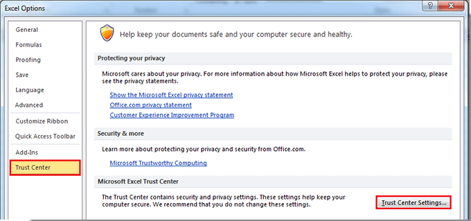 How To Disable Protected View In Excel 