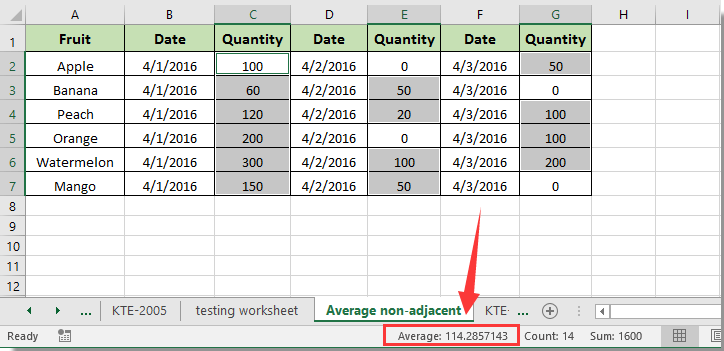 How To Average Non Adjacentcontiguous Cells Excluding Zeroes In Excel