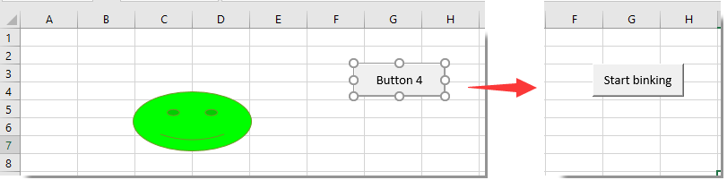 How To Make A Shape Blinking Or Flashing Over And Over In Excel 