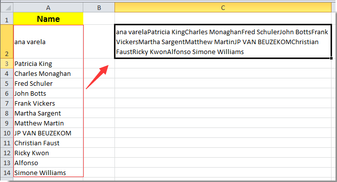 How To Combine Multiple Rows To One Cell In Excel 