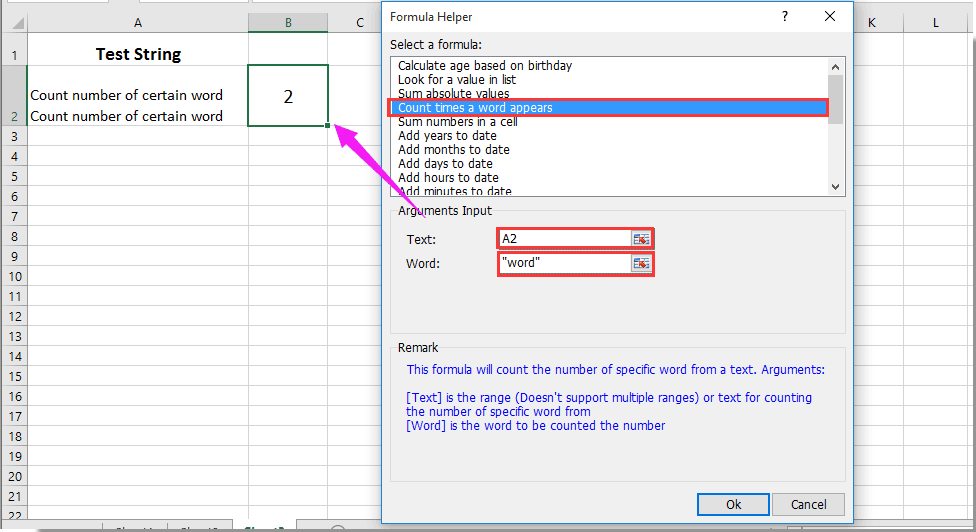 How To Count Number Of Certain specific Words In A Cell Or A Range Of Cells In Excel 