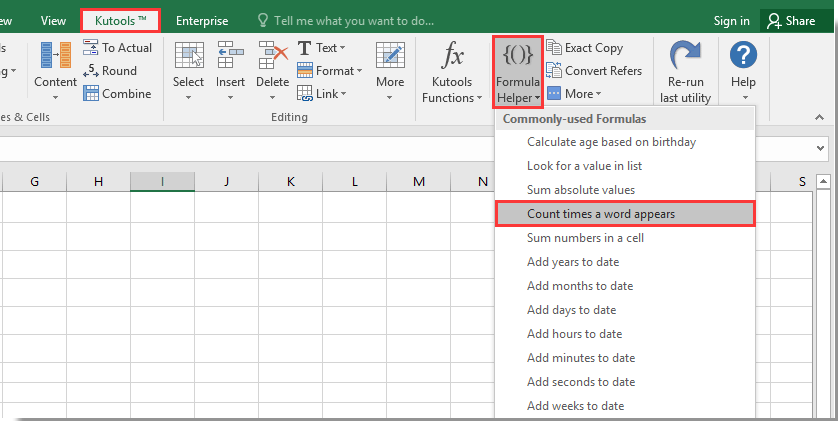 How To Count Number Of Certain specific Words In A Cell Or A Range Of Cells In Excel 