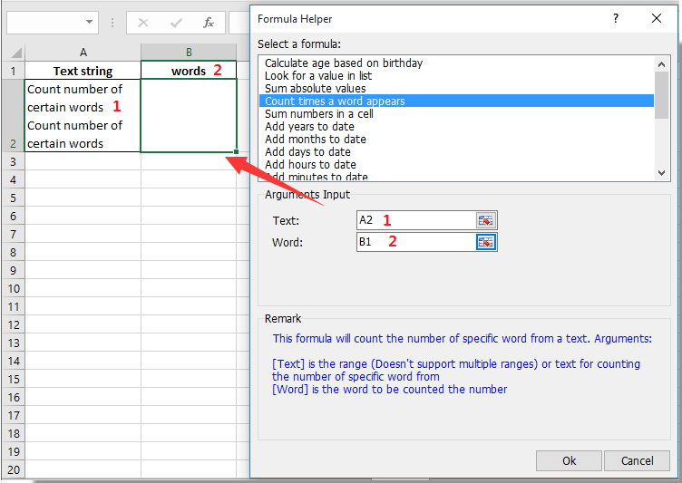 How To Count Number Of Certain specific Words In A Cell Or A Range Of Cells In Excel 