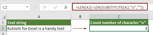 How To Count Occurrences Of Specific Character In A Cell In Excel 