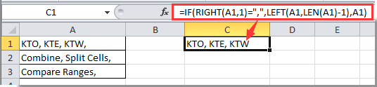 How To Remove Last first Character If It Is A Comma Or Certain Character In Excel 