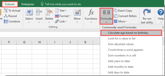How To Calculate Elapsed Years Months Or Days From A Certain Date In 
