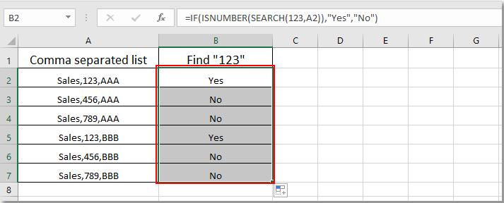 How To Find Value In A Cell With Comma Separated List In Excel 