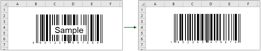 How To Insert Barcode Into Cells Based On Certain Value In Excel