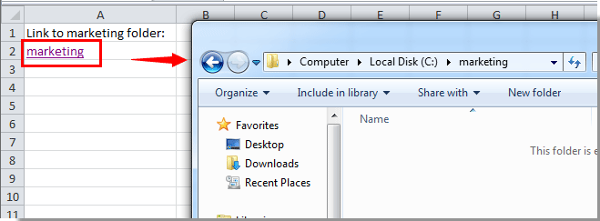 How To Create A Hyperlink To A Specific Folder In Excel 