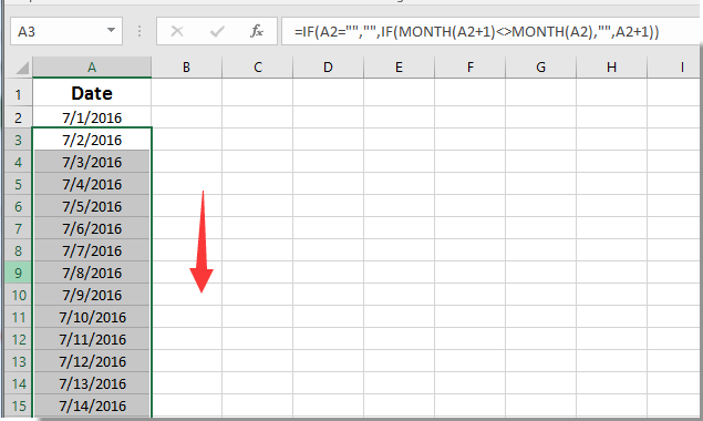 How To List All Days As Date In A Specified Month In Excel 