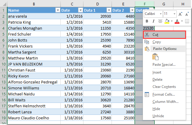How To Move Column row Without Replacing overwriting Existing Data In Excel 